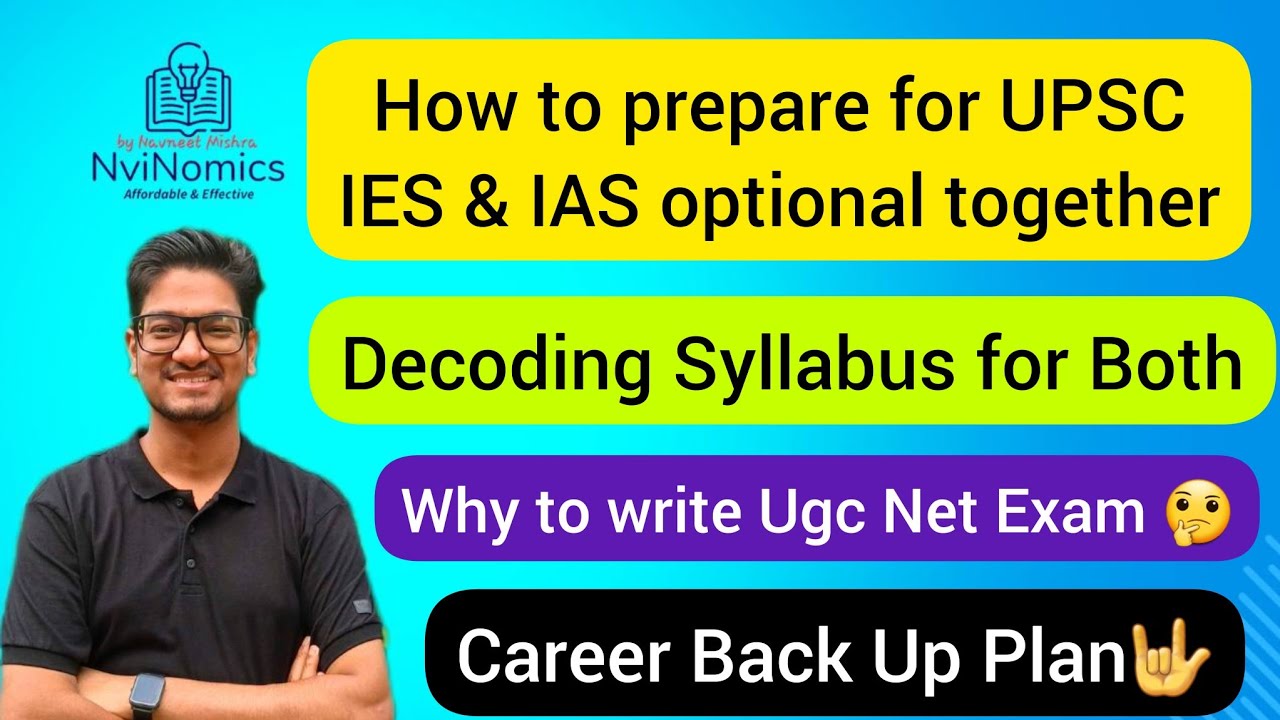 How to Prepare UPSC IAS Eco OPTIONAL and IES ( Indian economic Service ...