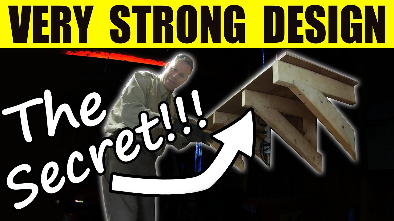 Sturdy Shelf Design Using Simple Joints - YouTube