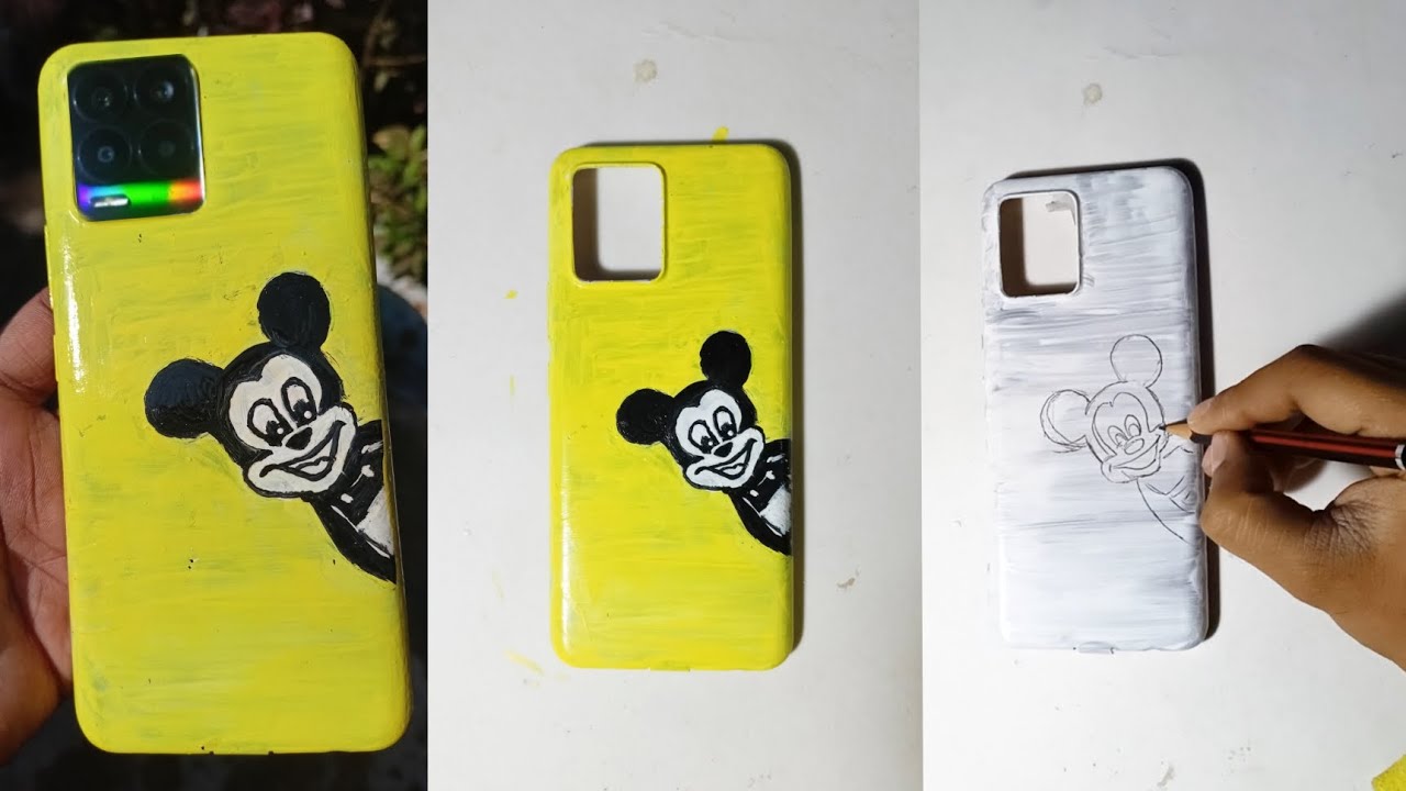 Mobile cover painting | mobile cover design | craft ideas | mobile ...