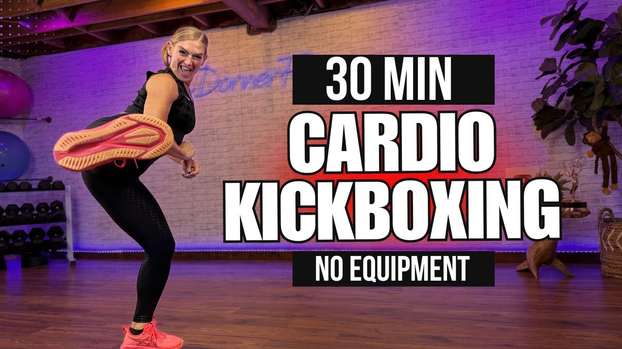30 Min Cardio Kickboxing Workout | Punch, Kick & Burn Calories (No ...