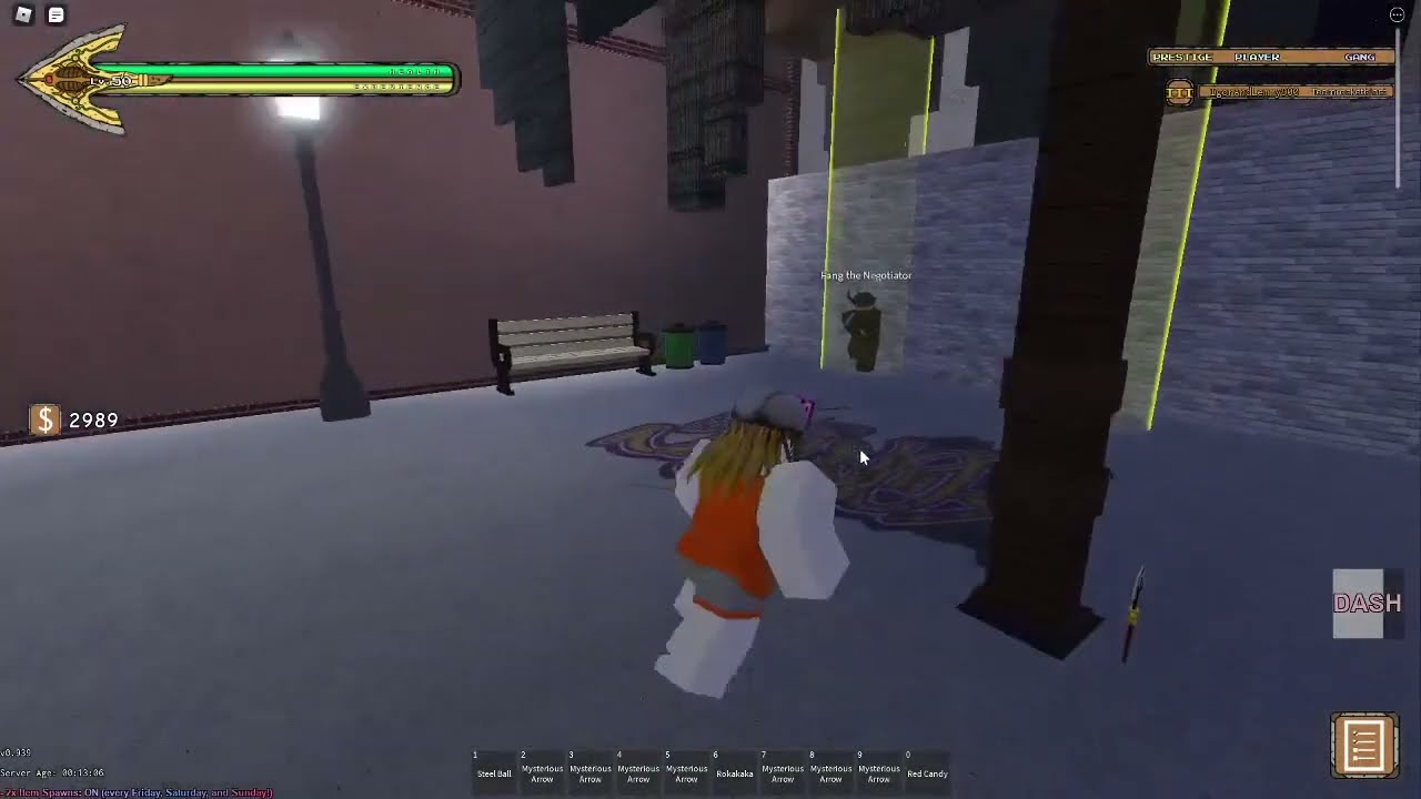 [YBA] the moment you find a lucky arrow in a new vip server - YouTube