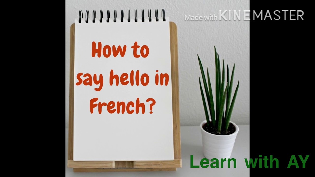Different ways of saying ‘Hello’ in French | Learn French - YouTube