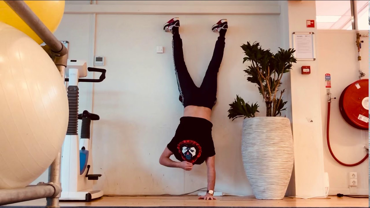 Handstand T-Shirt off & on Challenge - YouTube