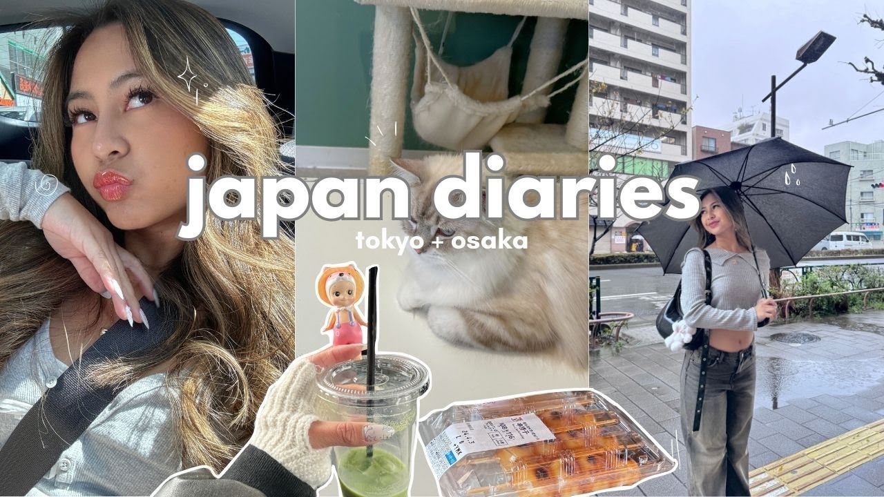JAPAN DIARIES🍡 tokyo & osaka, capybara cafe, tsukiji fish market ...