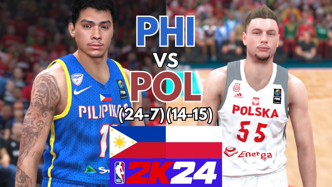 GILAS PILIPINAS (24-7) vs POLAND (14-15) - FIBA Live Full Game Today ...
