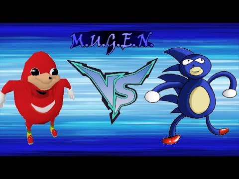 M.U.G.E.N - Uganda Knuckles vs. SANIC - YouTube