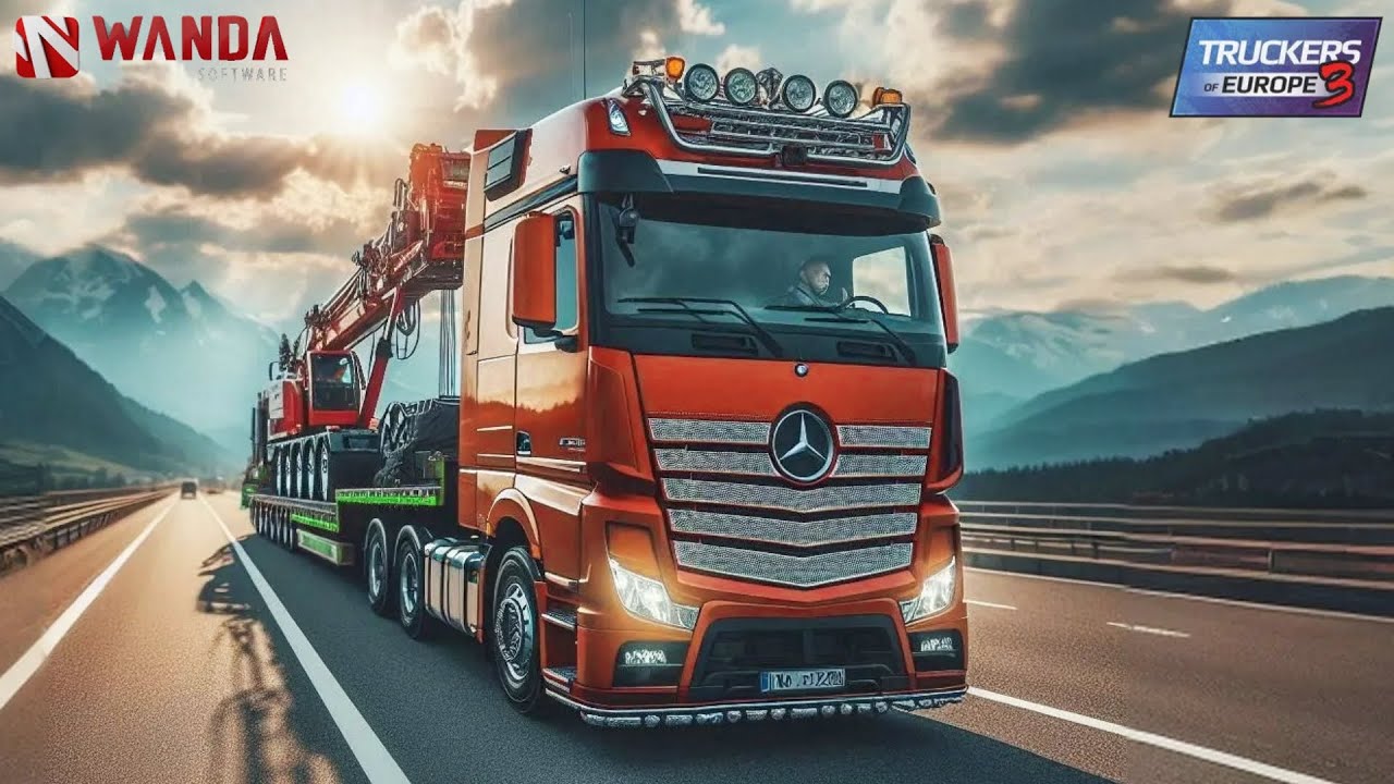 Truckers of Europe 3 - Transporting Heavy Crane Truck | Linz to Prague ...