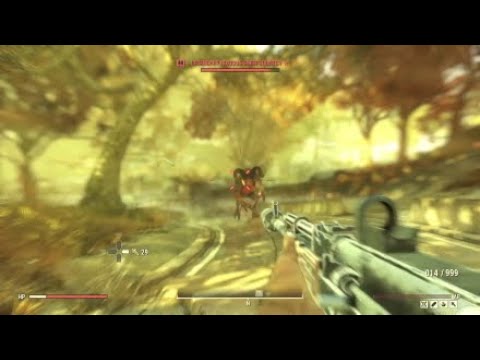 fo76 Sheepsquatch kill* - YouTube
