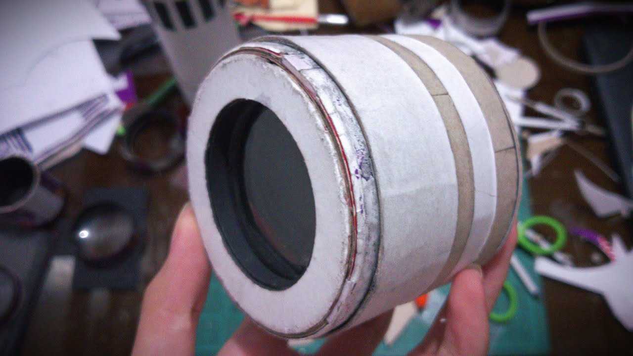 DIY cardboard 37mm f3.5 lens assembly - YouTube