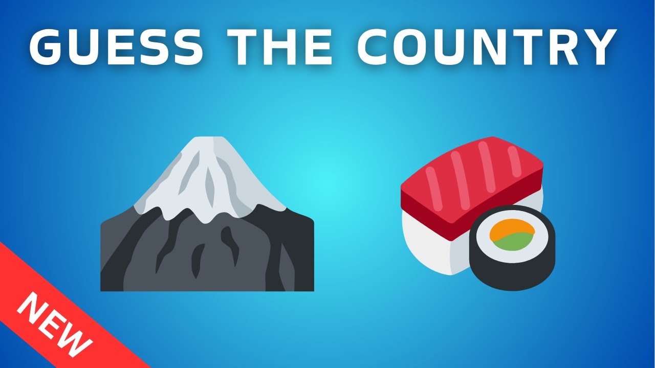 Can you guess the country by emoji? - Geography quiz challenge - YouTube