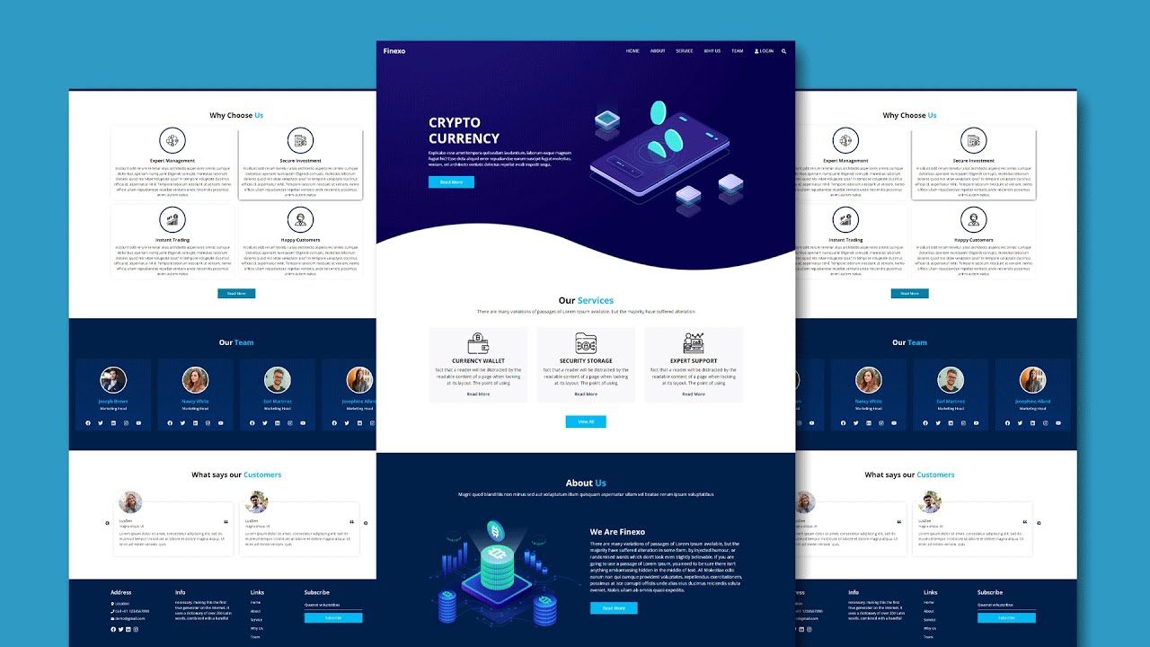 React JS Project For Beginners | A Simple Full Responsive CryptoCurrency Website - YouTube