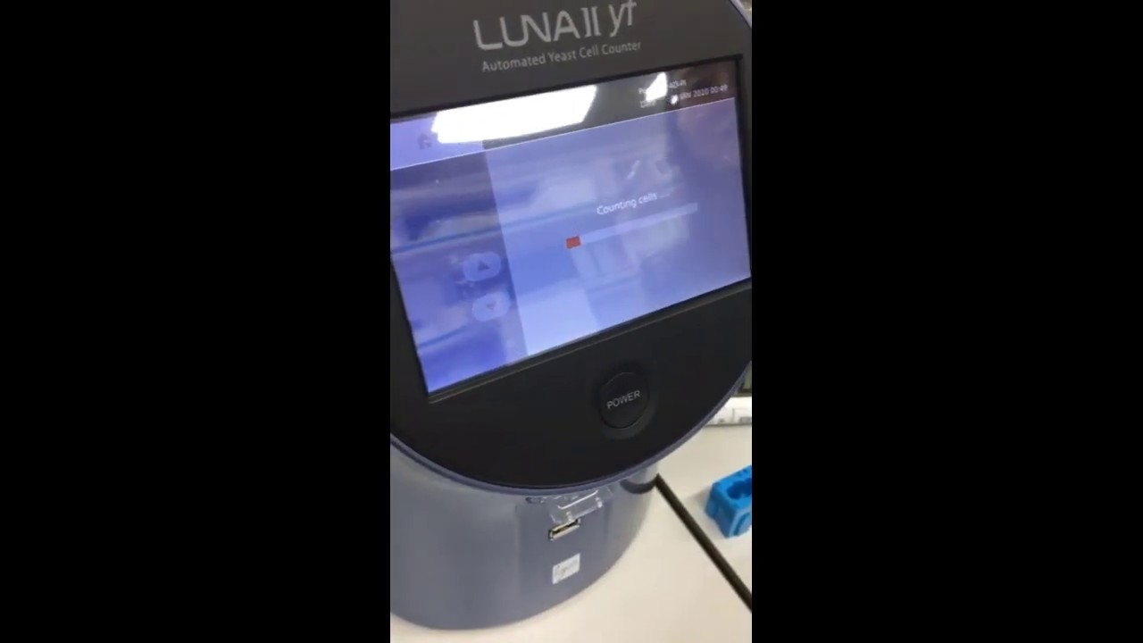 Demo procedure LUNA II YF yeast cell counter - YouTube