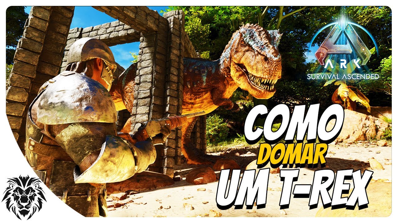Como Domar um REX no ARK Survival Ascended | Tryhard e Armadilha - YouTube