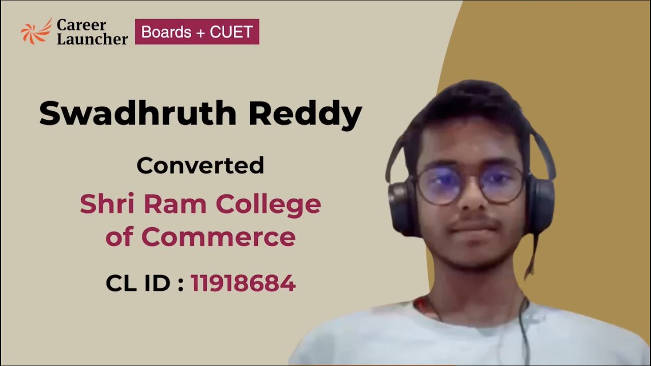 Swadhruth Reddy | CUET (UG) 2024 Achiever | CUET Resources | Career ...