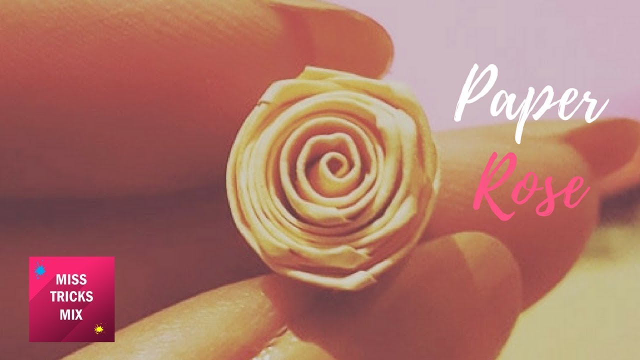 DIY : How to make Quilling Rose Flowers/ Paper Quilling Rose - YouTube