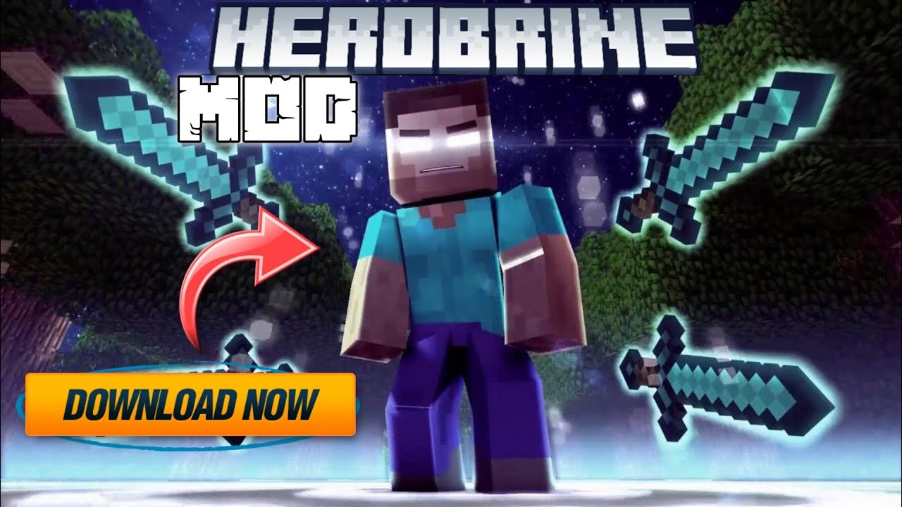 Minecraft HEROBRINE MOD Download 1.20 | HEROBRINE MOD In Minecraft Pe - YouTube