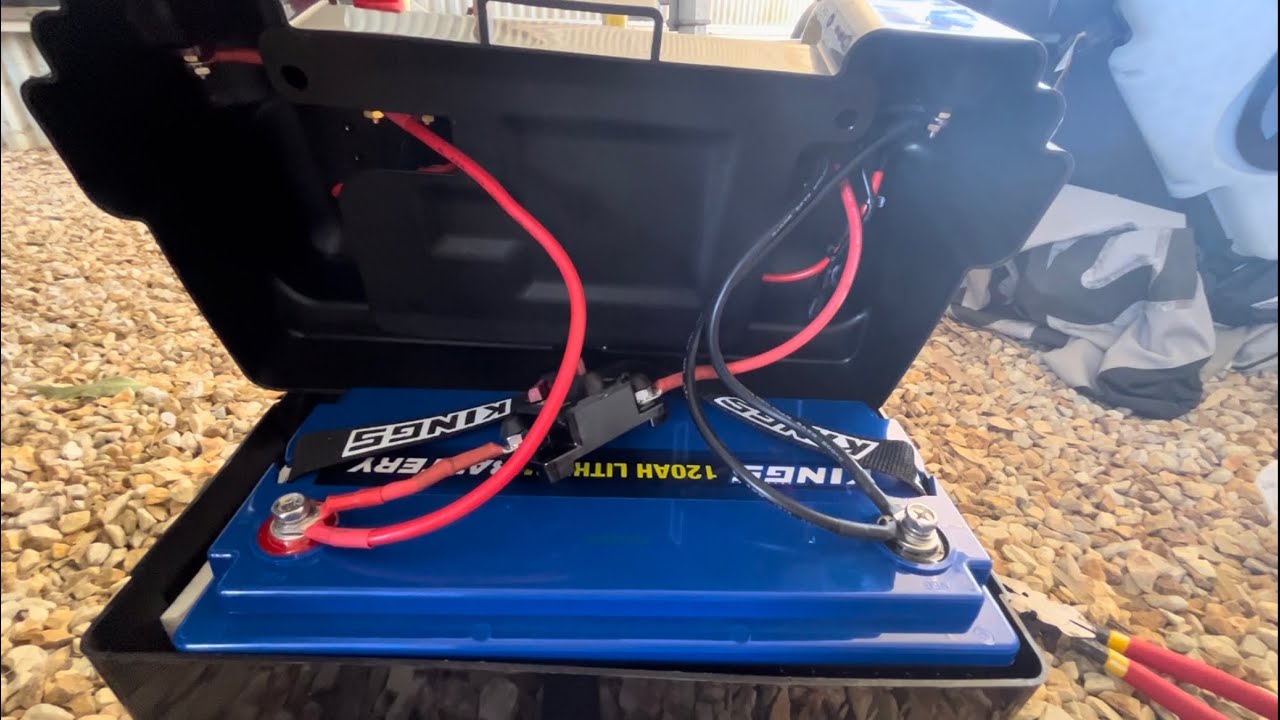 Using trolling motor with battery box - YouTube