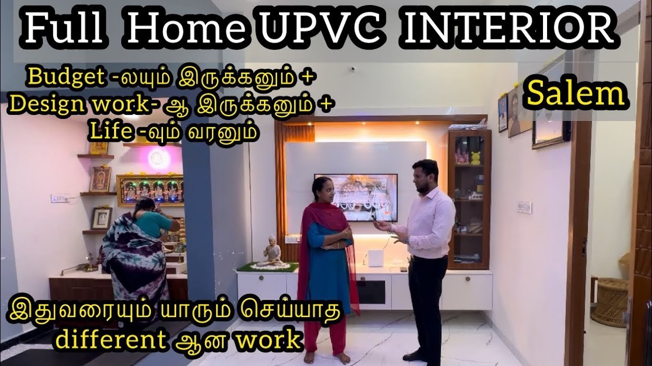 Full Home Tour | Upvc Interiors Salem | Upvc Modular Kitchen Salem ...