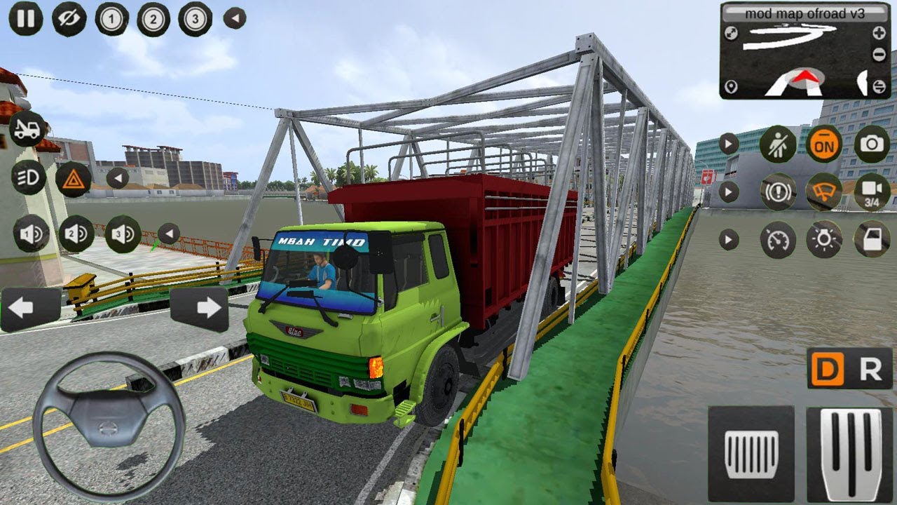 Mobil Truk Tronton Pajang Hino Ranger Oleng Bussid Mobil Simulator - YouTube