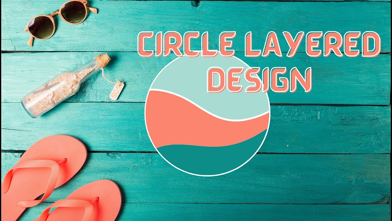 layered circle scrapbook layout and tutorial. #scrapbooking # ...
