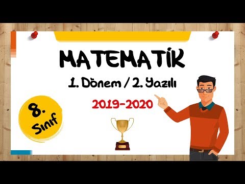 8.SINIF MATEMATİK 1.DÖNEM 2.YAZILI SORULARI \