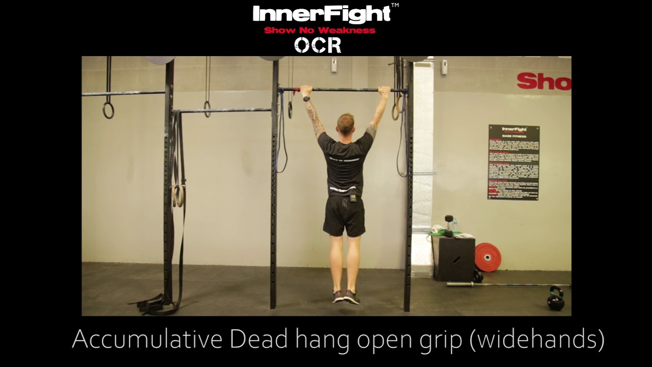 Accumulative Dead hang open grip widehands - YouTube