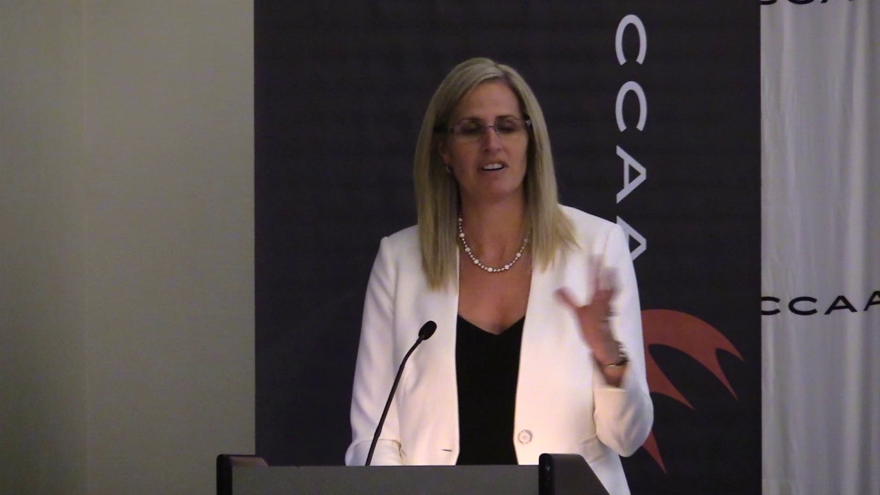 CCAA Hall of Fame - Marcy Skribe Manners - YouTube