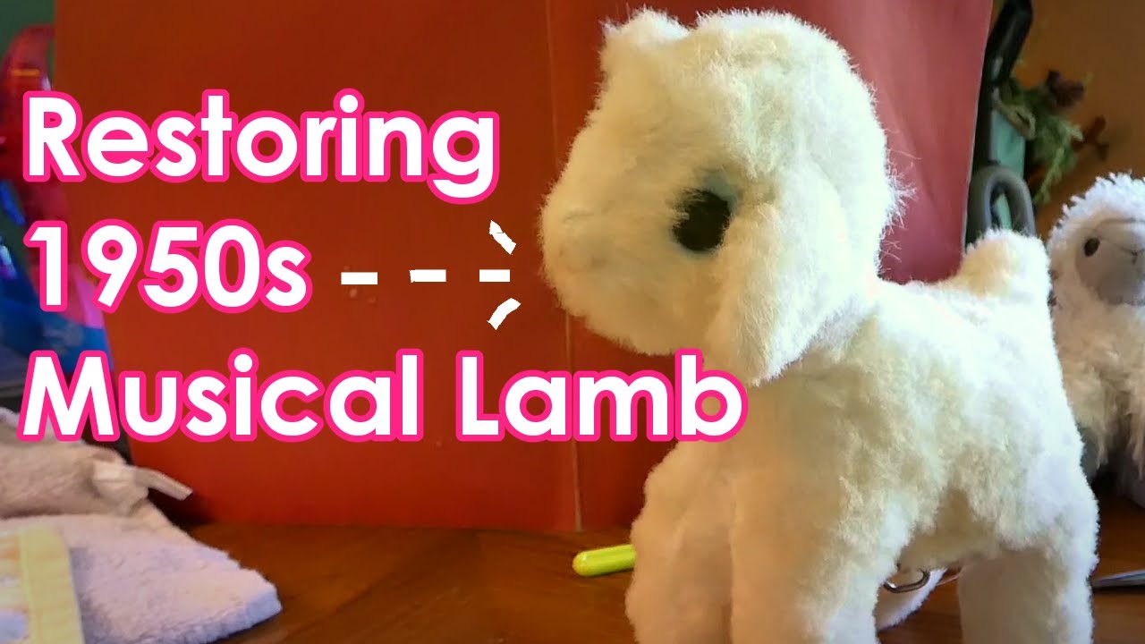 Restoring 1950s Bantam Musical Lamb Plush - YouTube