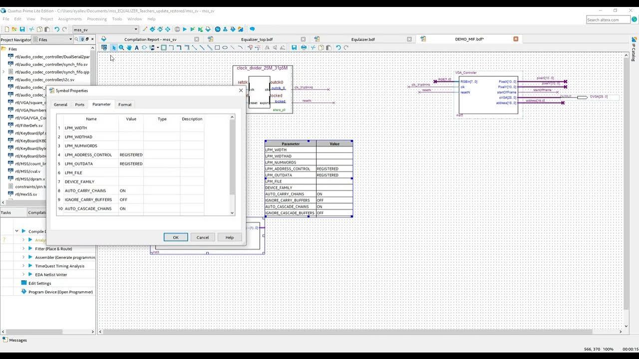 Mif File In Quartus Youtube
