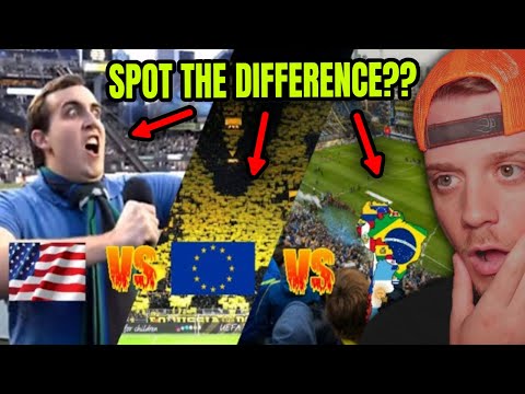 American v European v South American Football Fans (American Reacts)