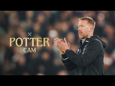 Graham Potter's Reactions in His First Win at West Ham | Potter Cam 🎥