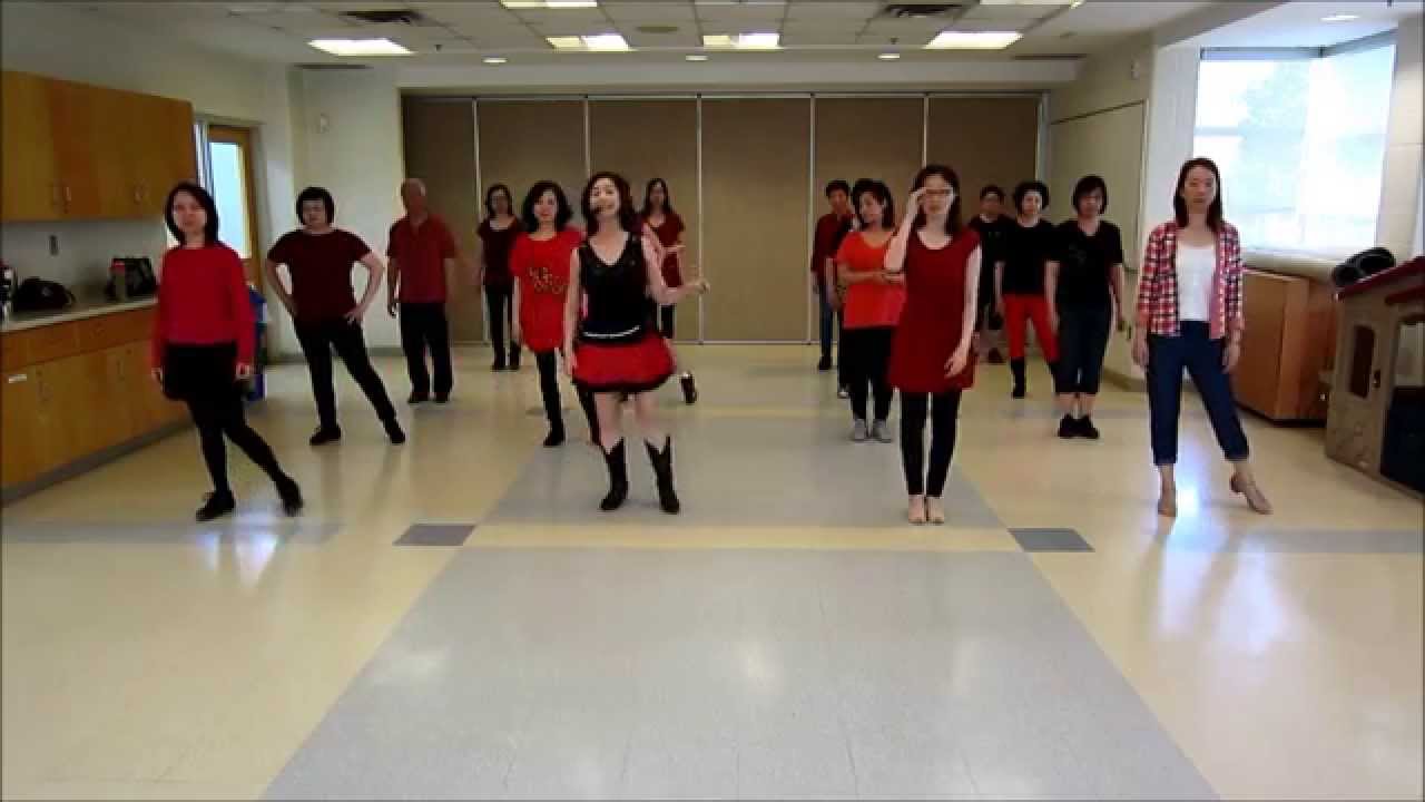 Summer Night Tango Line Dance - YouTube