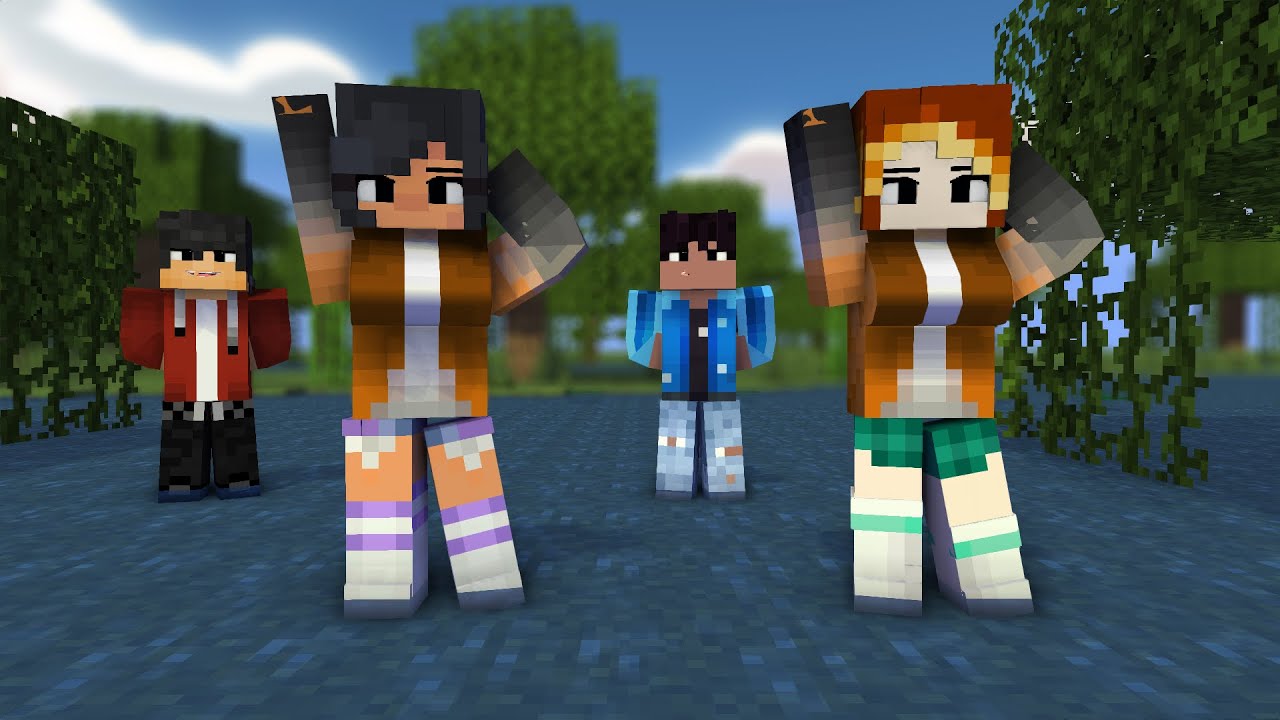 gomy gomy poi poi me too gold aphmau and kc , aaron and ein - minecraft ...
