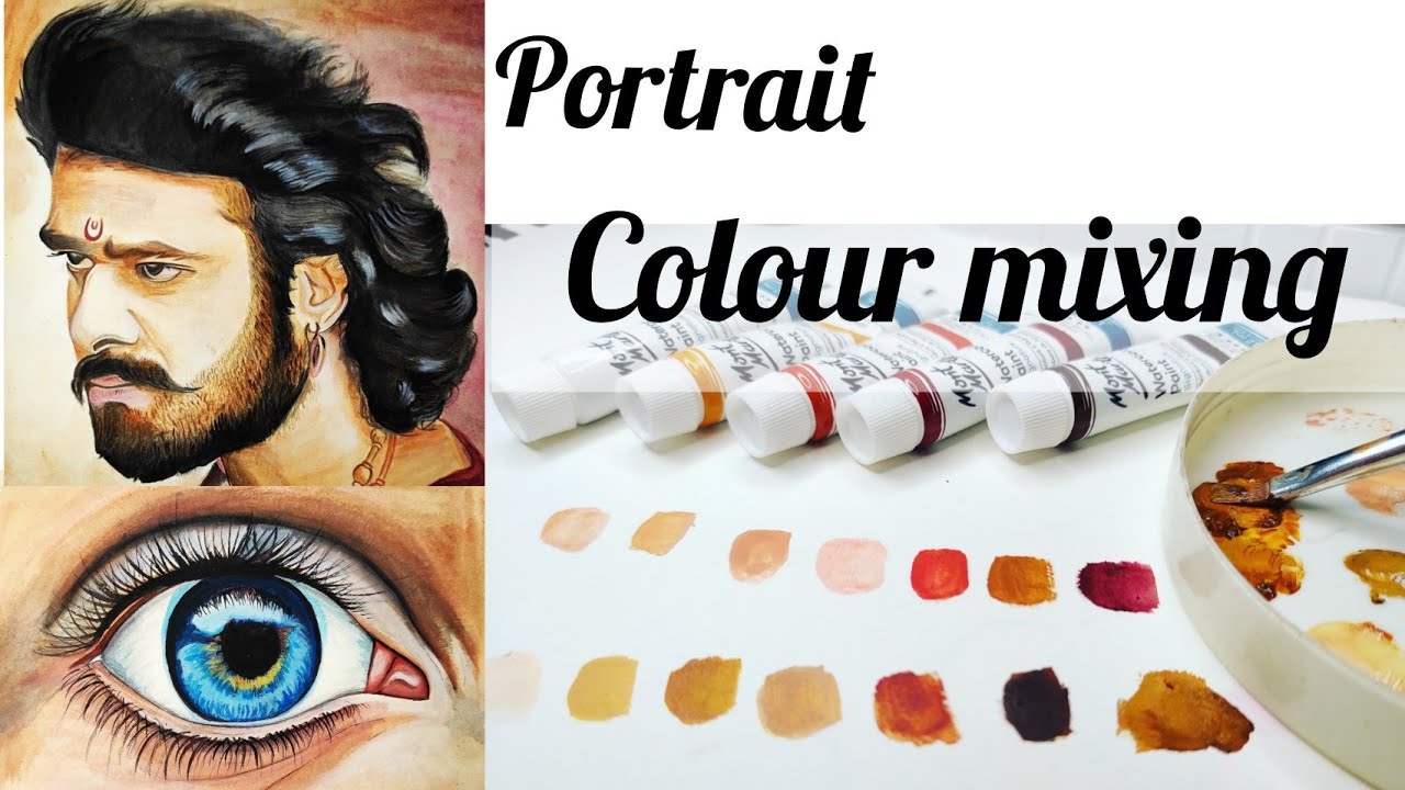 portrait colour mixing അറിയേണ്ടതെല്ലാം /skin tones /portrait painting ...