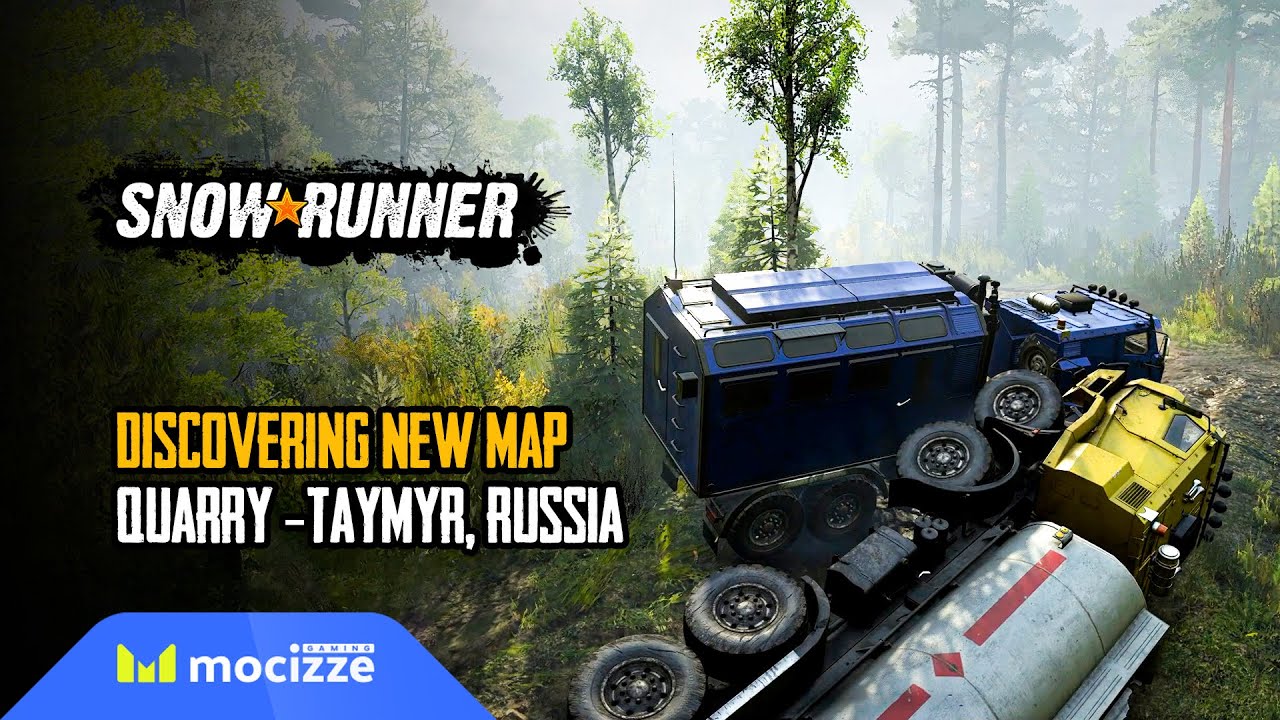 Discovering New Map | Quarry - Taymyr, Russia | SnowRunner Co-Op ...