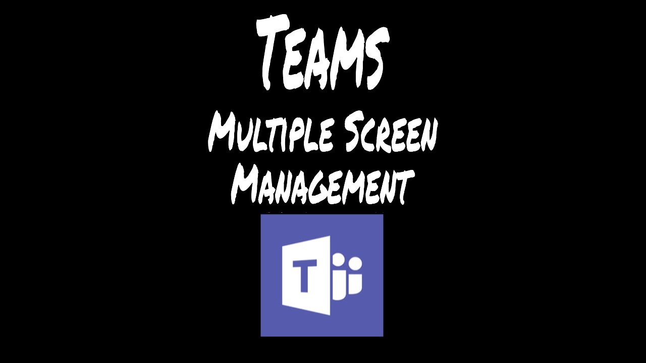 Using Teams Multiple Monitors - YouTube