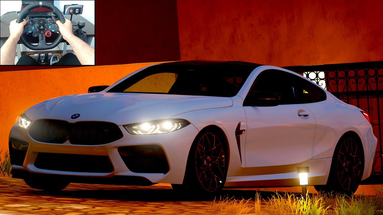 BMW M8 Coupe Competition Night Drive - Forza Horizon 5 | Logitech G29 ...