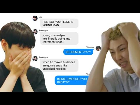 bts and txt texts - the ones with the group chat revival