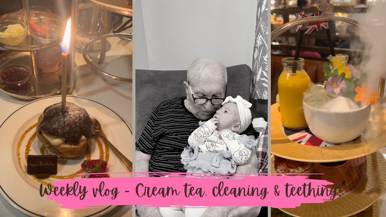 THE WEEKLY VLOG - IVY CREAM TEA, CLEANING AND TEETHING! - YouTube