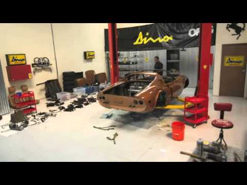 Ferrari Dino disassembly - YouTube