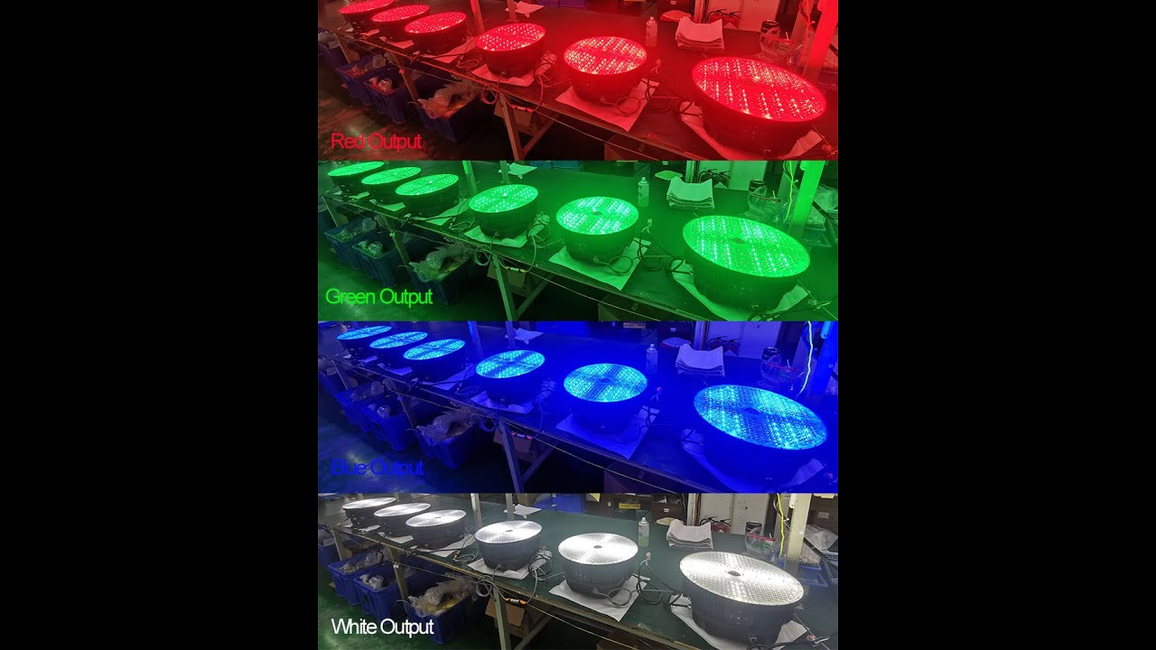 RGBW LED Floodlight Test Video - YouTube