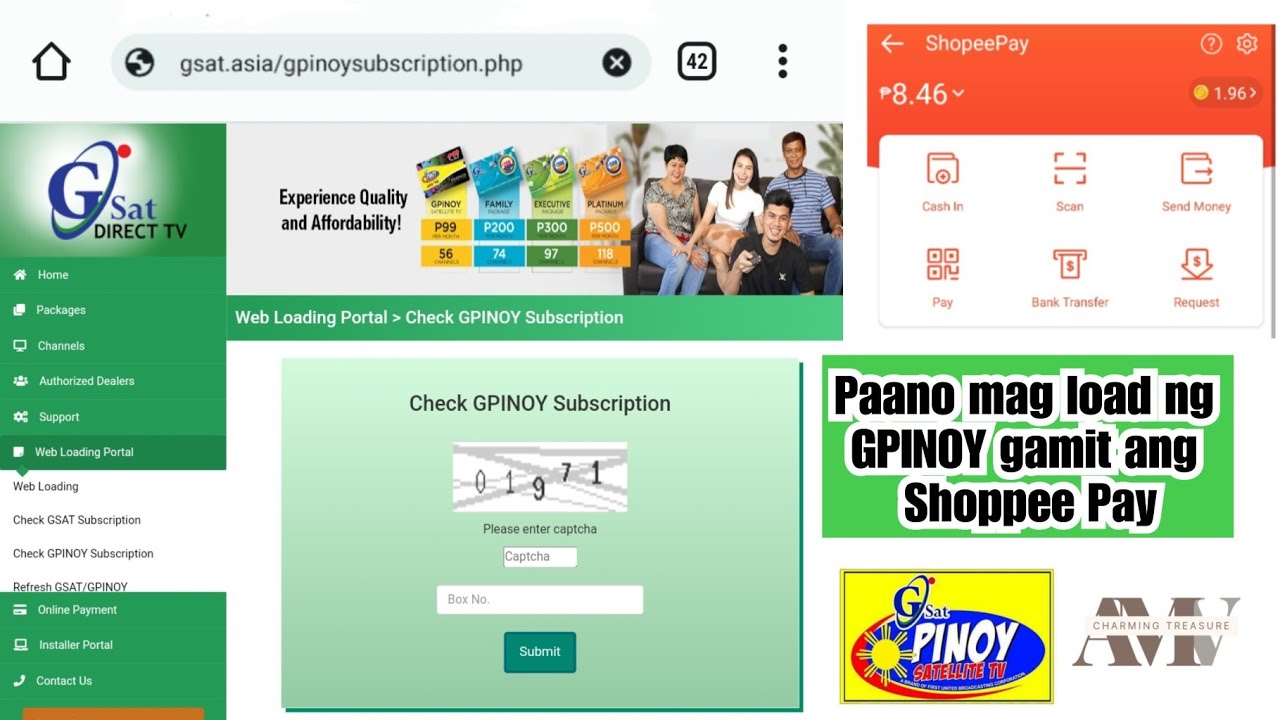 PAANO MAG LOAD SA GSAT AT GPINOY GAMIT ANG SHOPEE PAY/ NEW UPDATE 2023 ...