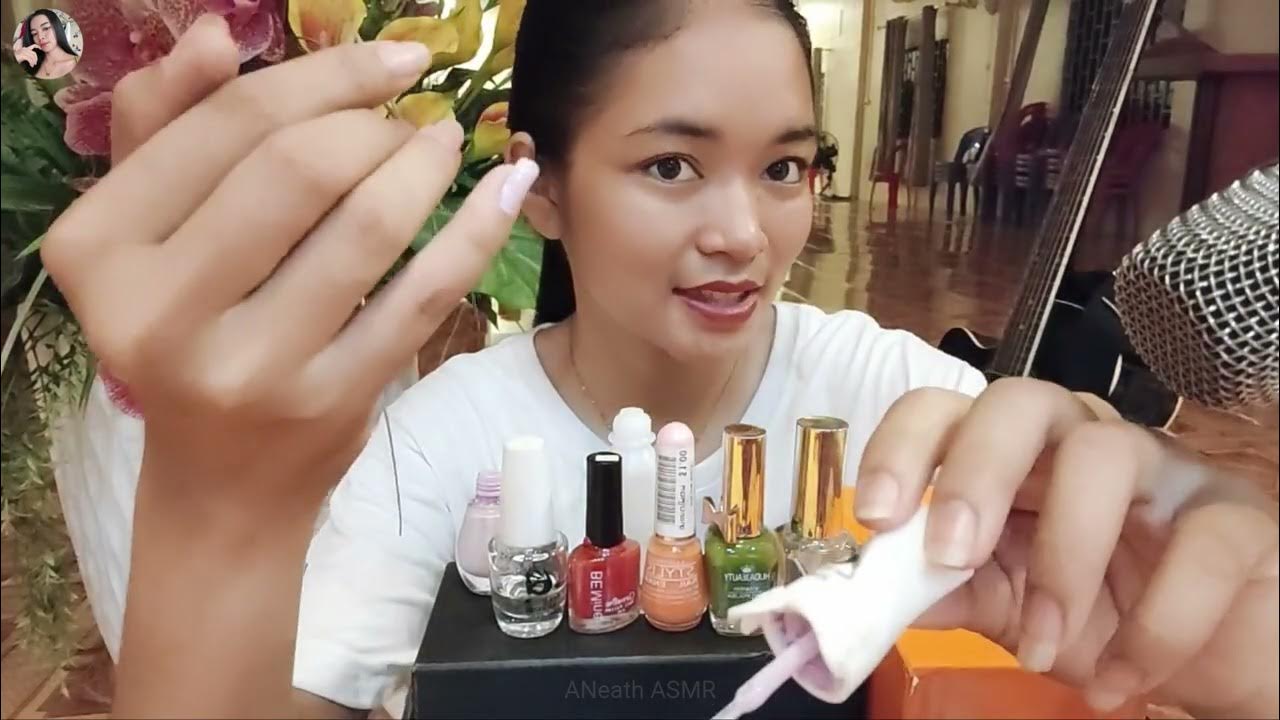 ASMR Tapping scratching my makeup satisfying sleep well No Talking #56 - YouTube