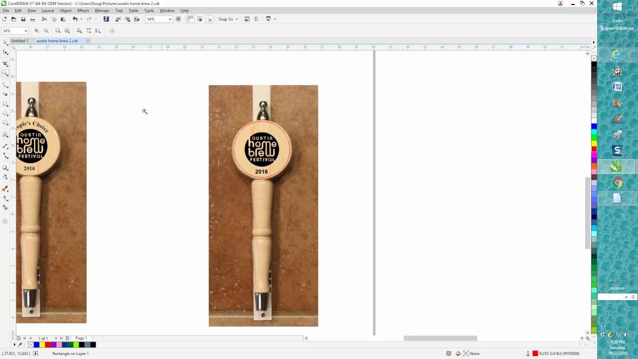 Corel Draw Tips & Tricks how to engrave on a shape, and how to send a ...