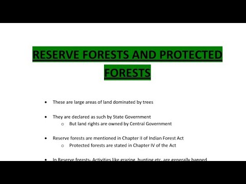 Reserved Forest, Protected Forest | Environmental Law - YouTube