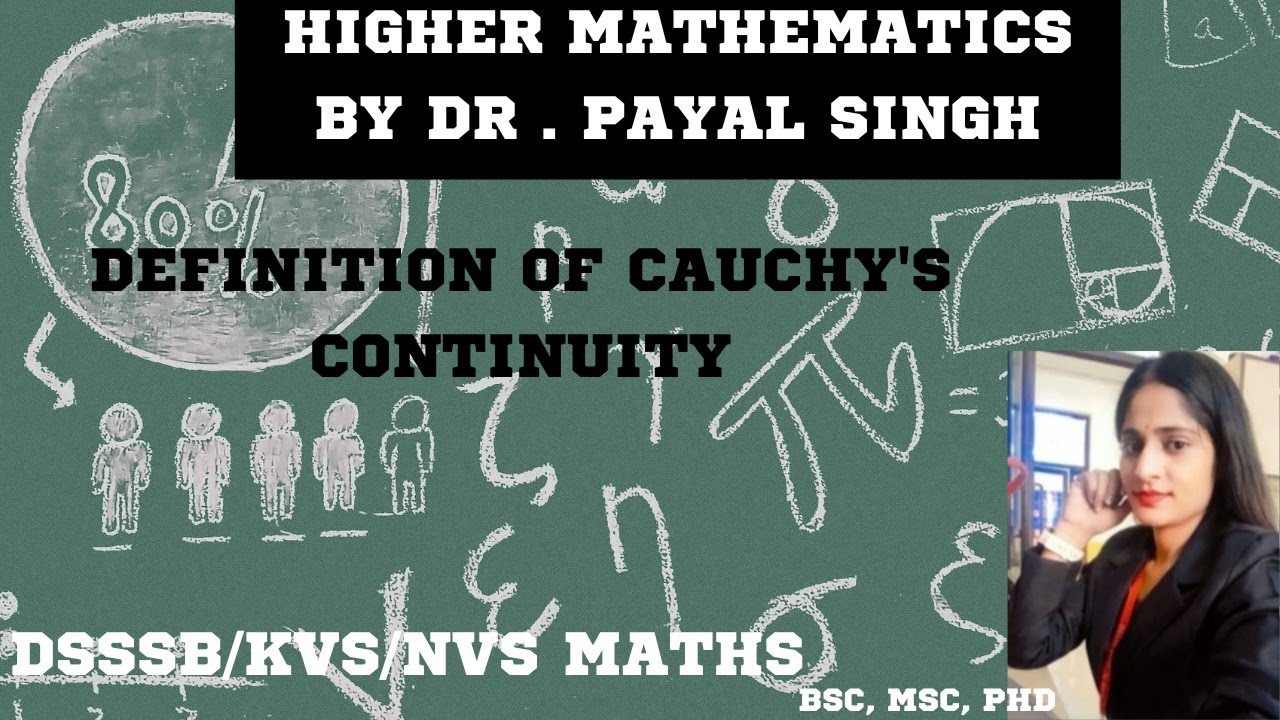 Definition of Cauchy's Continuity by Dr Payal Singh - YouTube