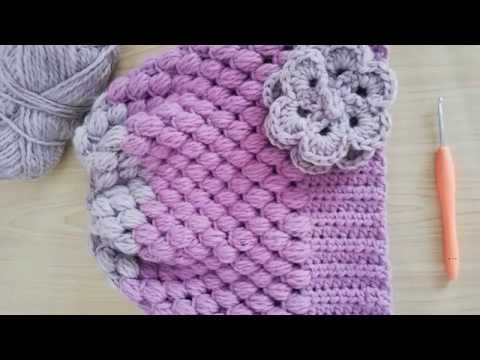 Gül detaylı fıstıklı bere yapımı /örgü modelleri