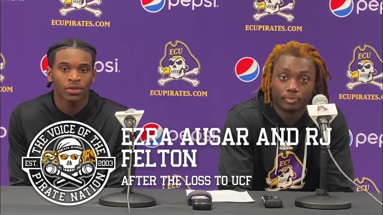 ECU Basketball's Ezra Ausar and RJ Felton after the loss to UCF. - YouTube