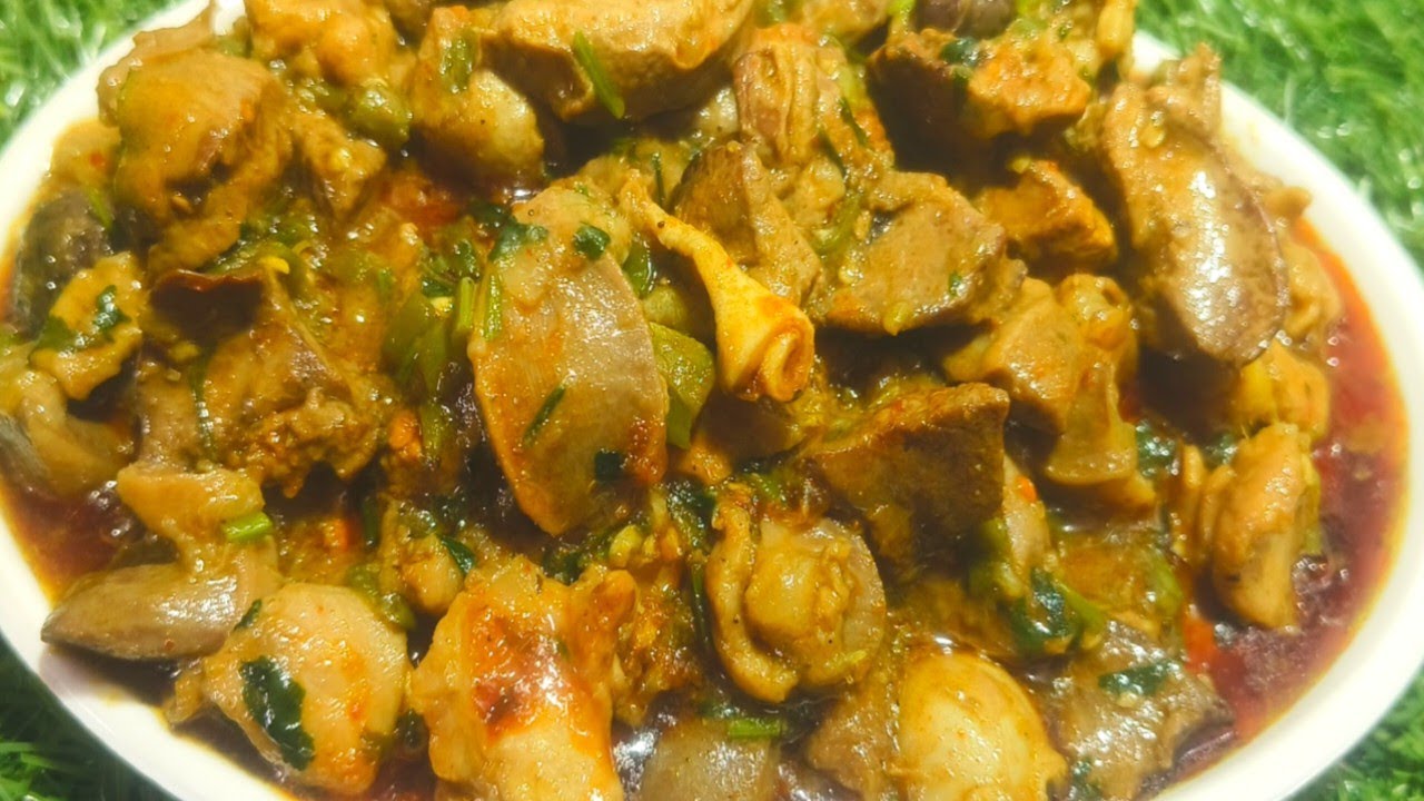 Chicken liver gizzard recipe | Chicken pota kaleji recipe | chicken ...