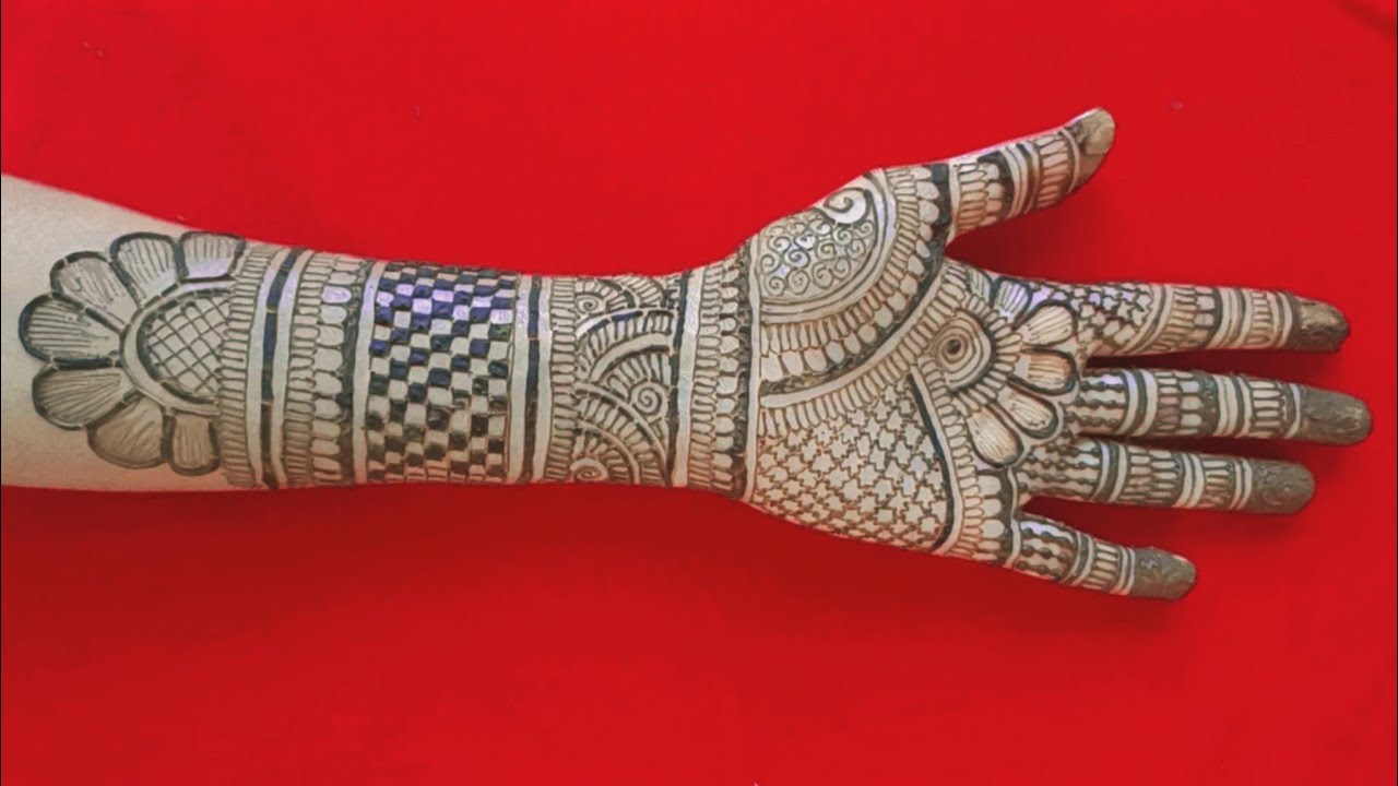 New Mehndi Design||full hand easy mehndi design||cone designs|| mendini ...